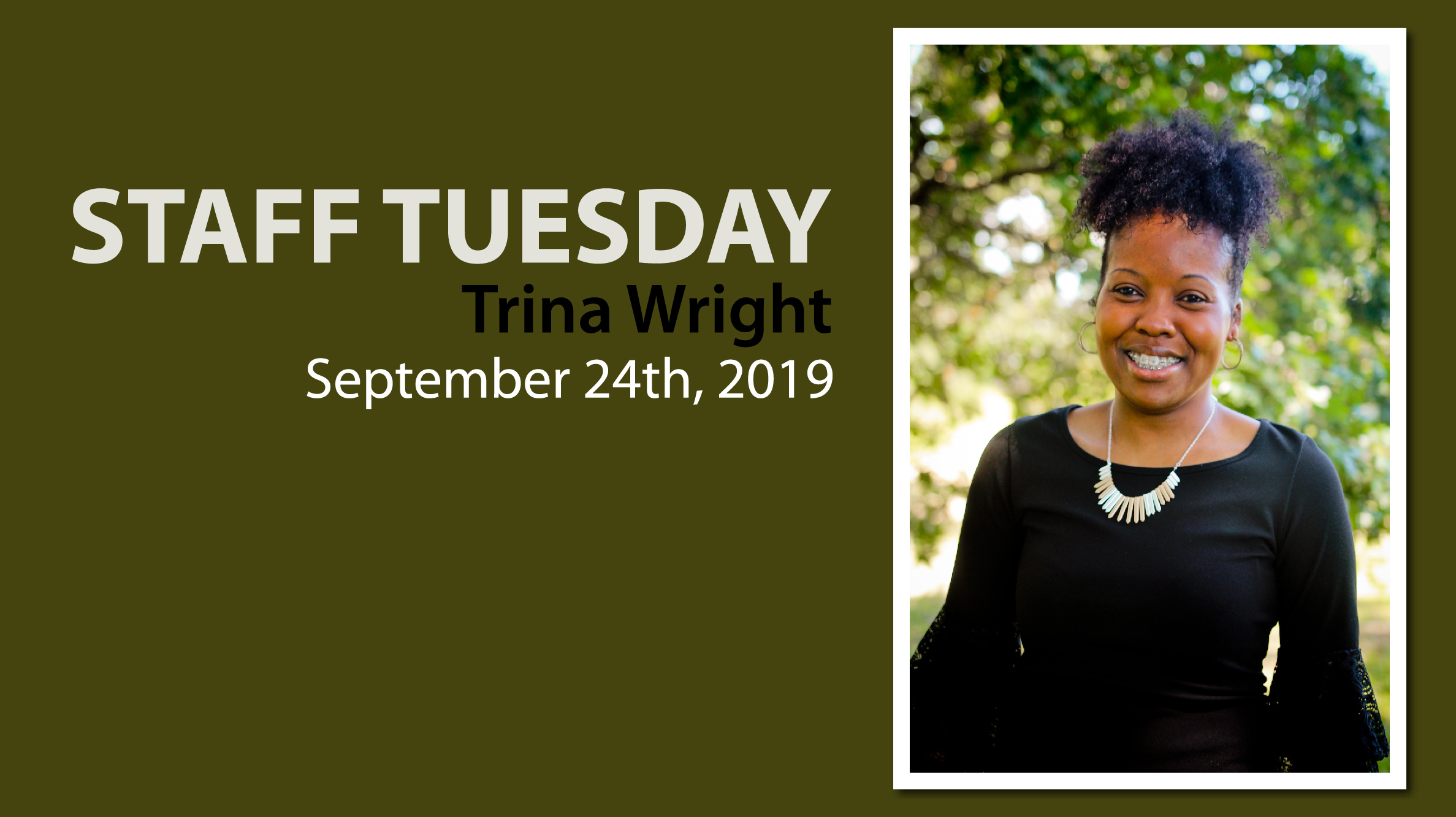 Staff Tuesdays, Trina Wright. September 2019 » FREE CHURCH- Salem, Oregon